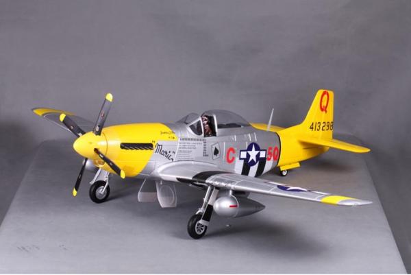 FMS P-51 Mustang V8 1400mm 5 Channel EPO Warbird - Electric Retracts ...
